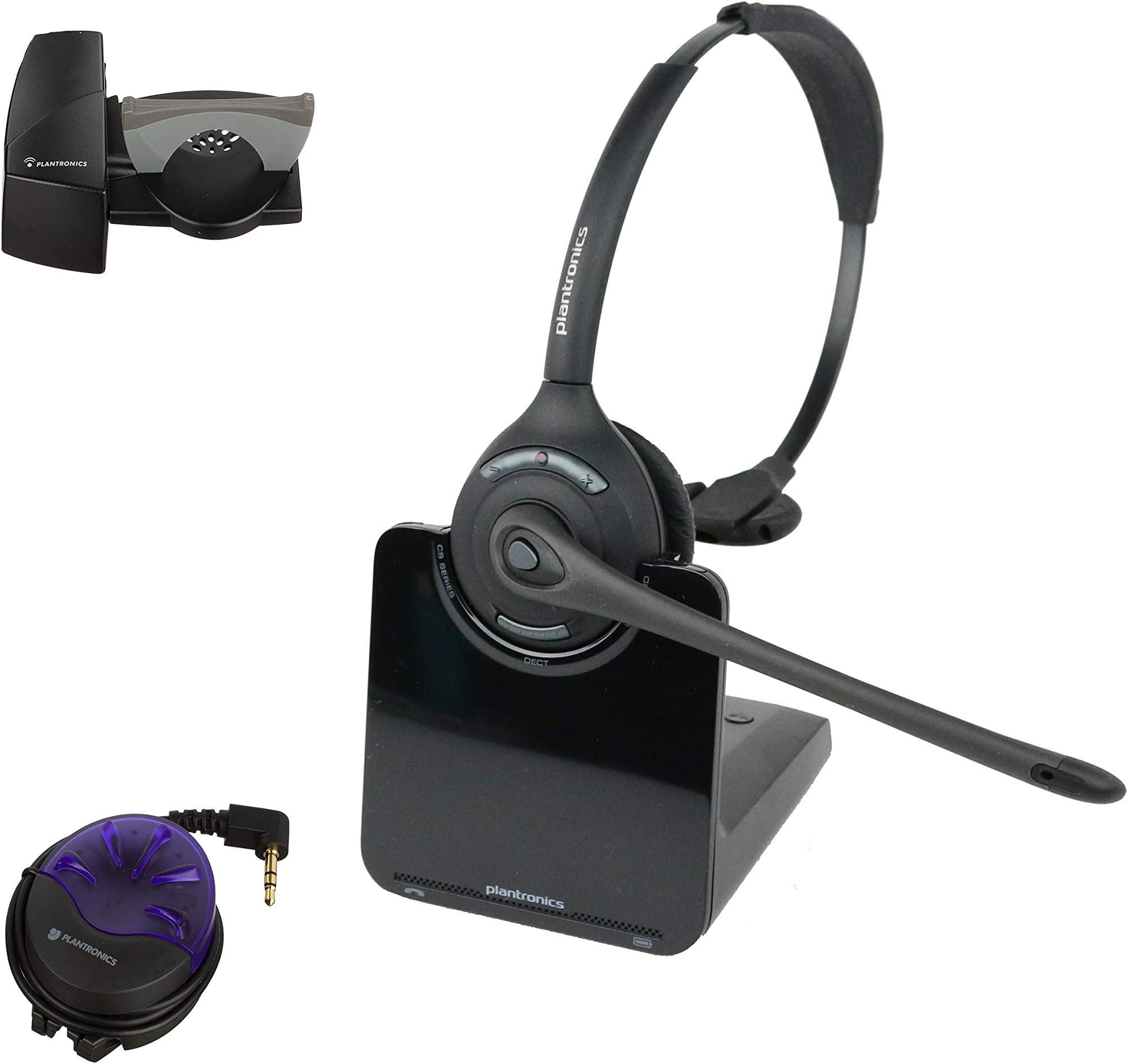 Amazon.com: Plantronics CS520 Binaural Wireless Headset System with ...