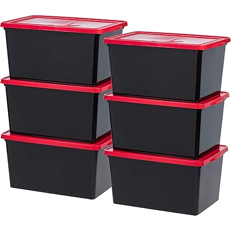 Amazon.com - IRIS 58 Quart Storage Box, 6 Pack