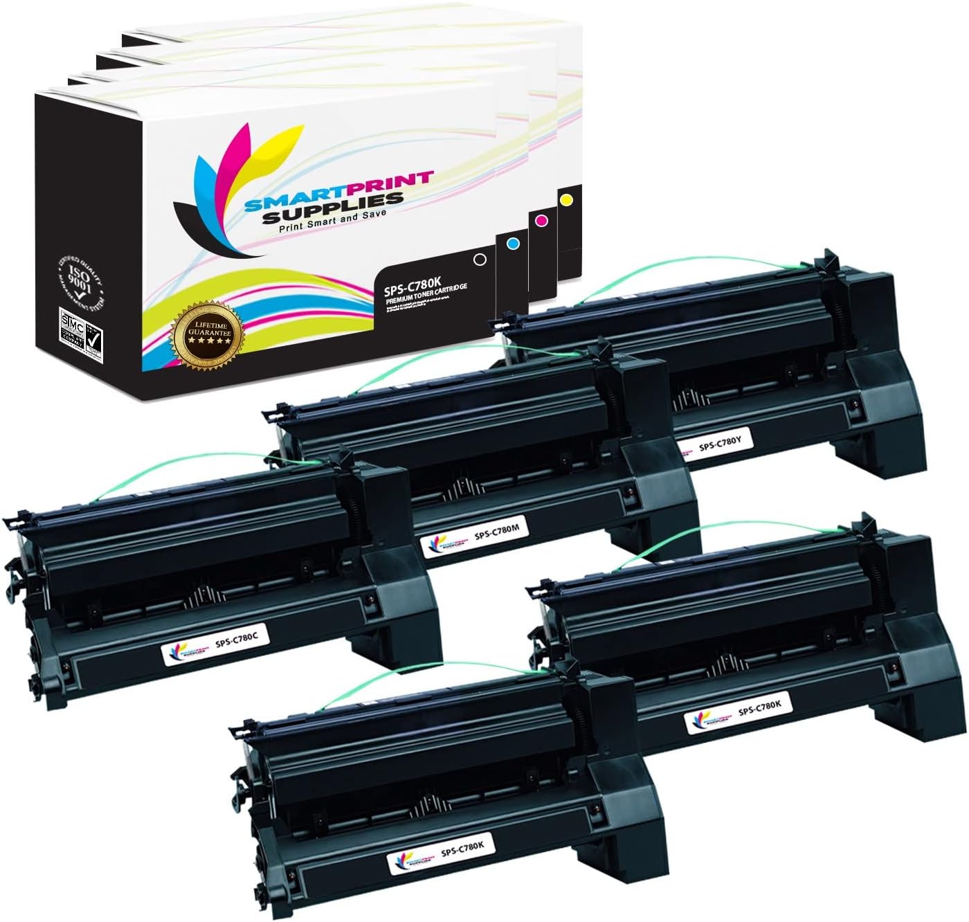 Amazon.com: Smart Print Supplies Compatible C780 C782X1KG C782X1CG ...