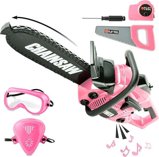 Amazon.com: Toy Choi's Kids Toy Chainsaw - Pretend Play Construction ...