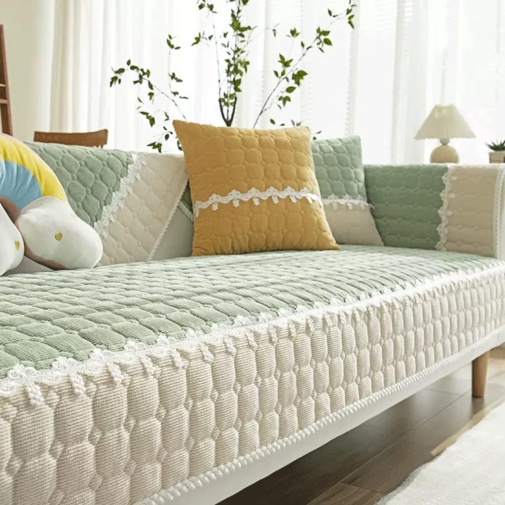 Amazon.com: HOUKAI Sofa Cushion Plush Non-Slip Cushion Winter Leather ...