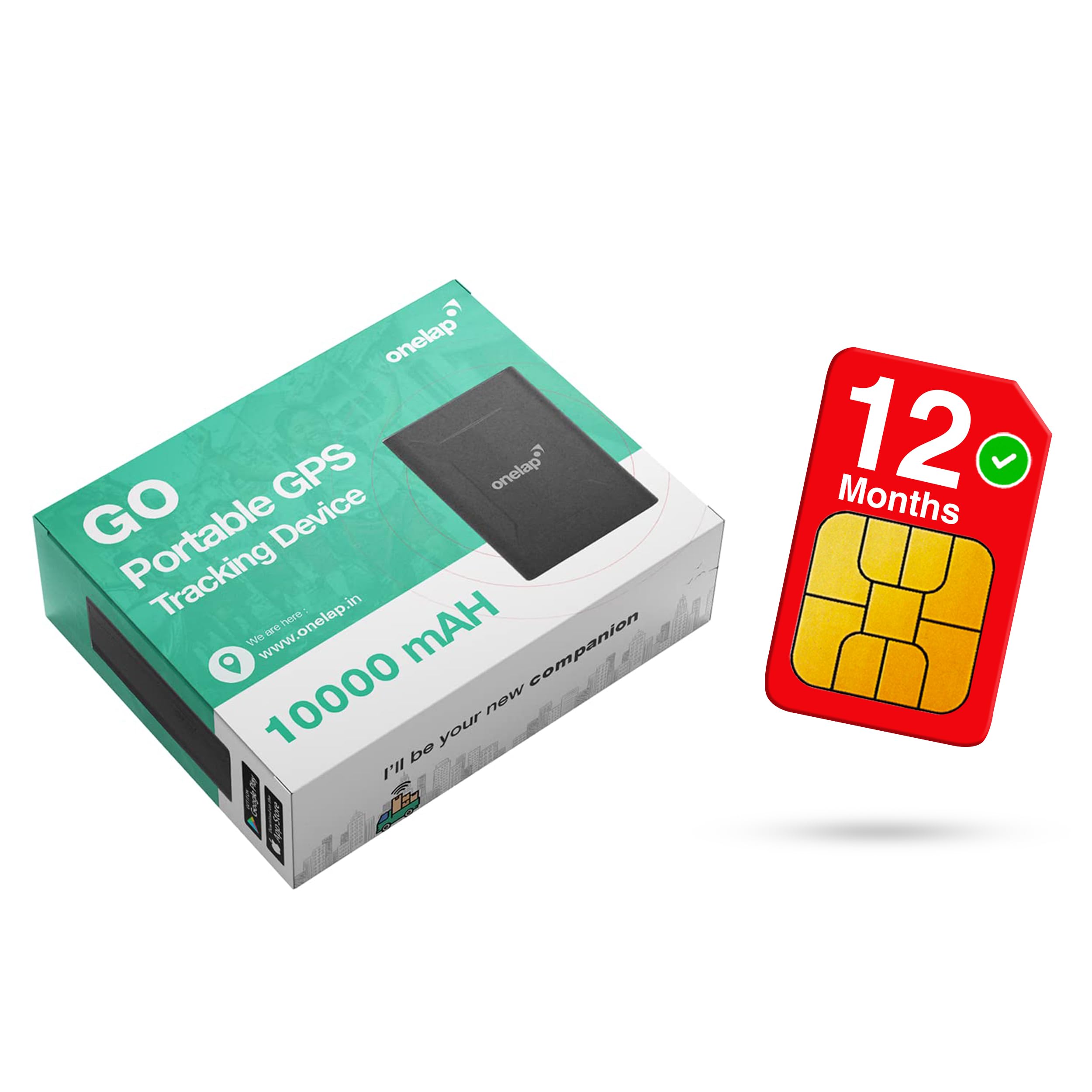 Onelap GO (with SIM Recharge) - Wireless GPS Tracker for Car, Kids ...