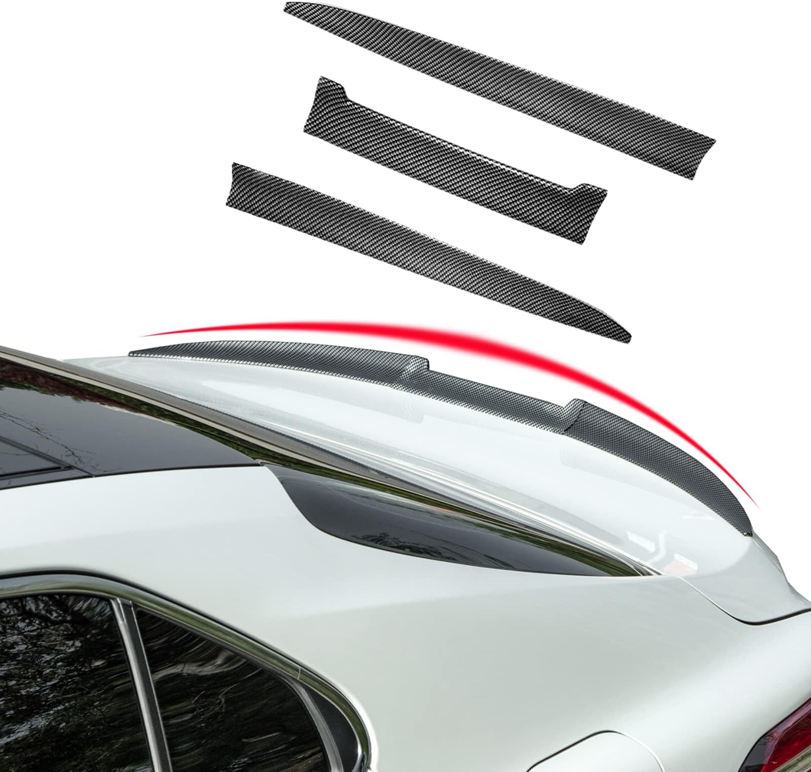 Amazon.com: Rear Trunk Spoiler, Car Rear Trunk Spoiler Wing Trunk Lid ...