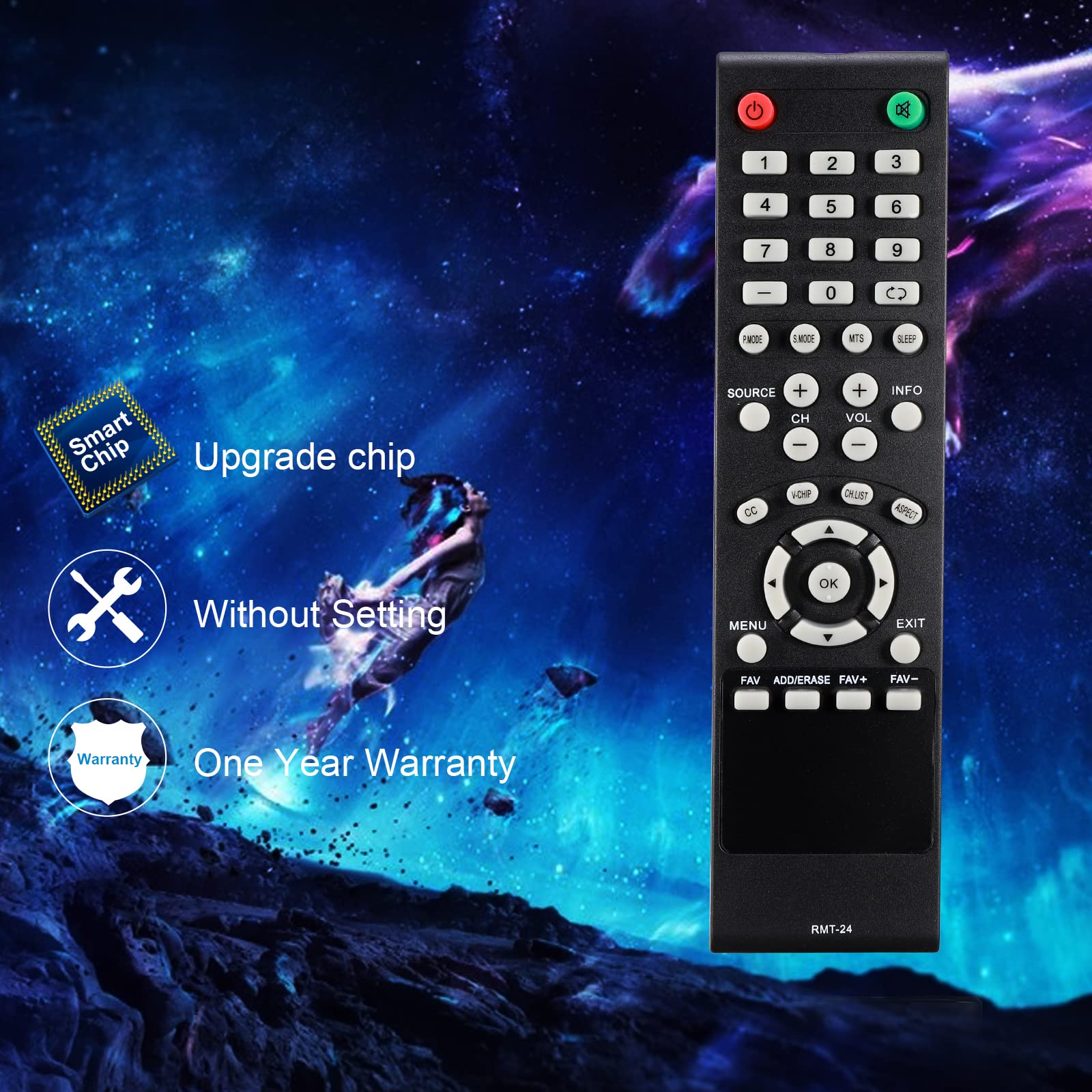 Snapklik.com : RMT-24 Remote Control Fit For Westinghouse TV DWM32H1A1 ...