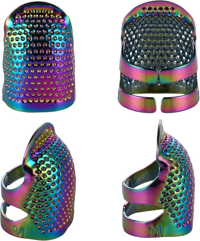 Amazon.de: Yolev 4 Stücke Nähfingerhut Metall Dazzling Heller ...