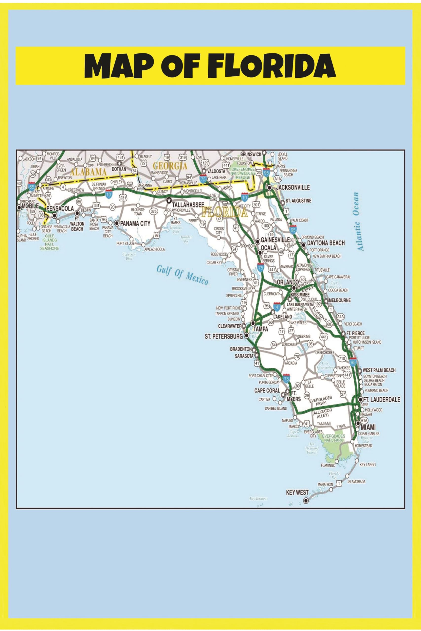 Florida State Highway Map Map Of FTE Toll Roads (FTE, 2014) (see