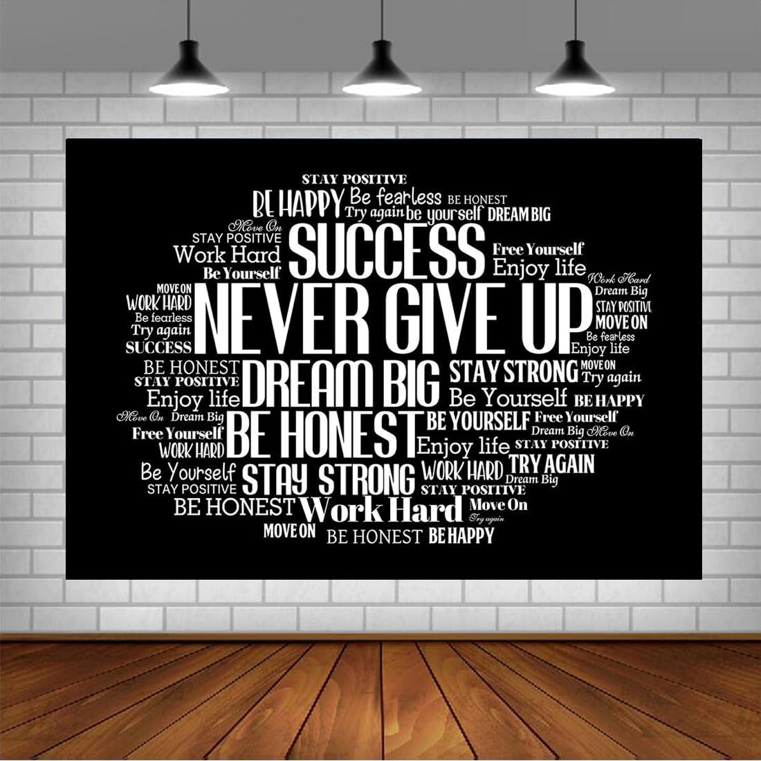 Amazon.com : Lofaris Inspirational Motivational Quotes Backdrop ...