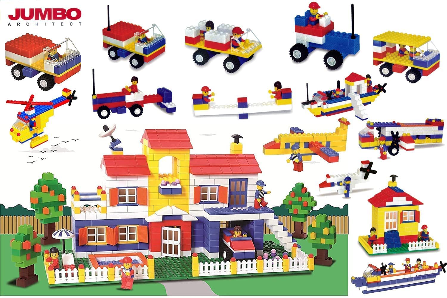 Alokik Enterprise Coloured Mega Jumbo Architect Building Blocks With ...