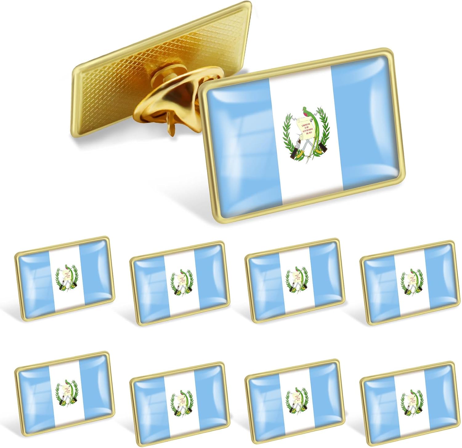 Amazon.com: 12/Pack Guatemala Flag Pins Bulk - Metal Guatemalan ...