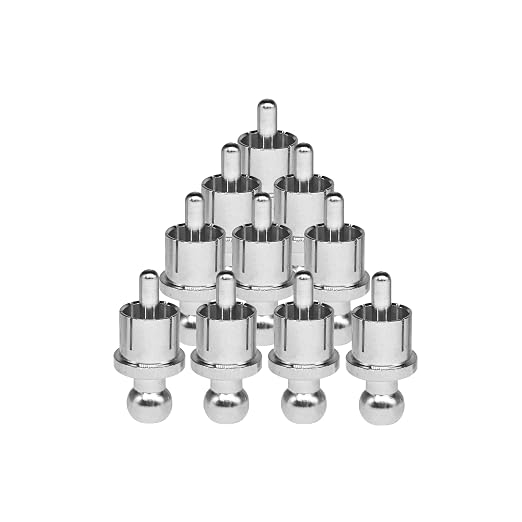 Amazon.com: VANTRONIK Silvery RCA Caps, Noise Reducing, Dust Proof ...