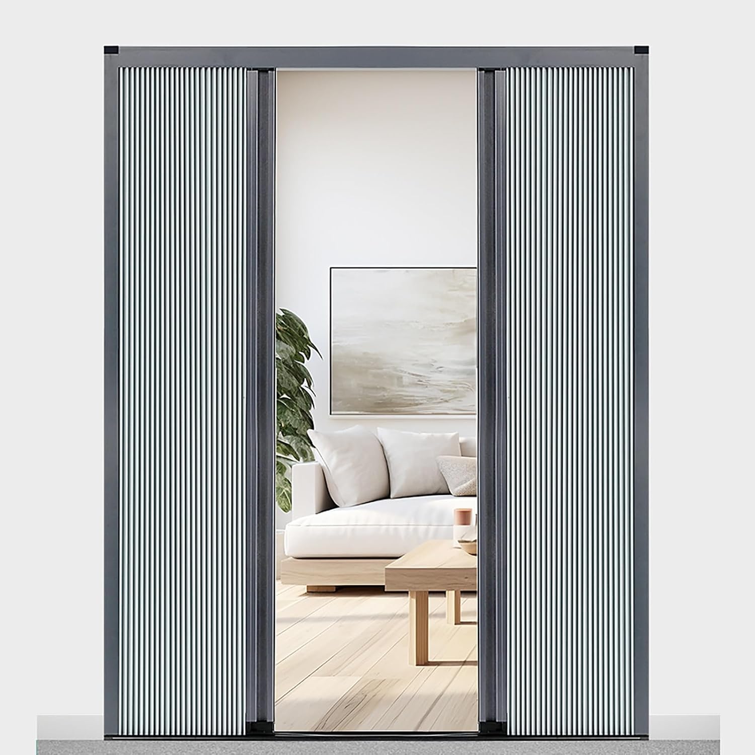 Bifold Door Blinds No Drilling 198 Cm Tall, Waterproof Bathroom/Shower ...