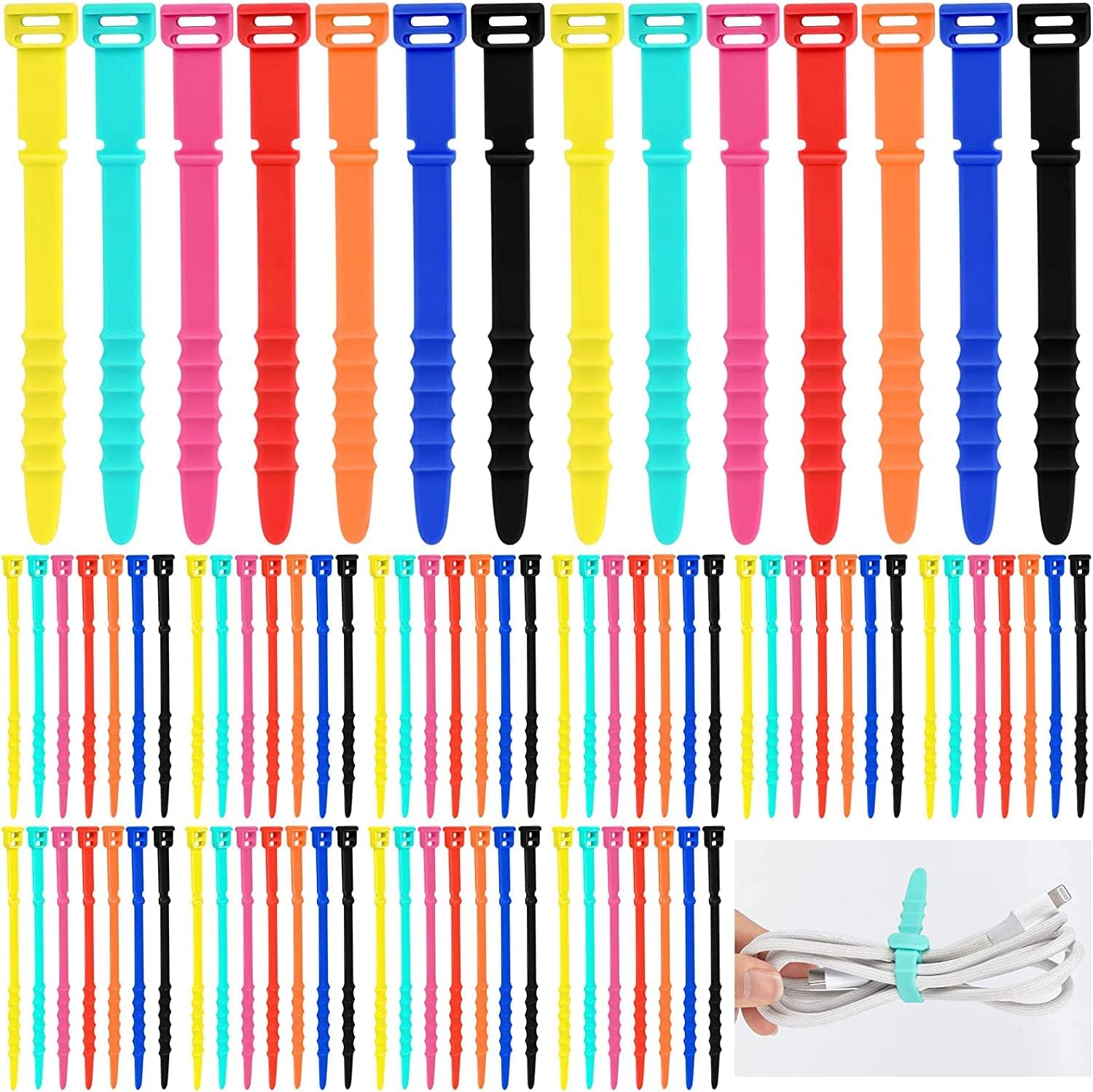 Silicone Cable Ties, Silicone Cable Ties for Cable Management ...