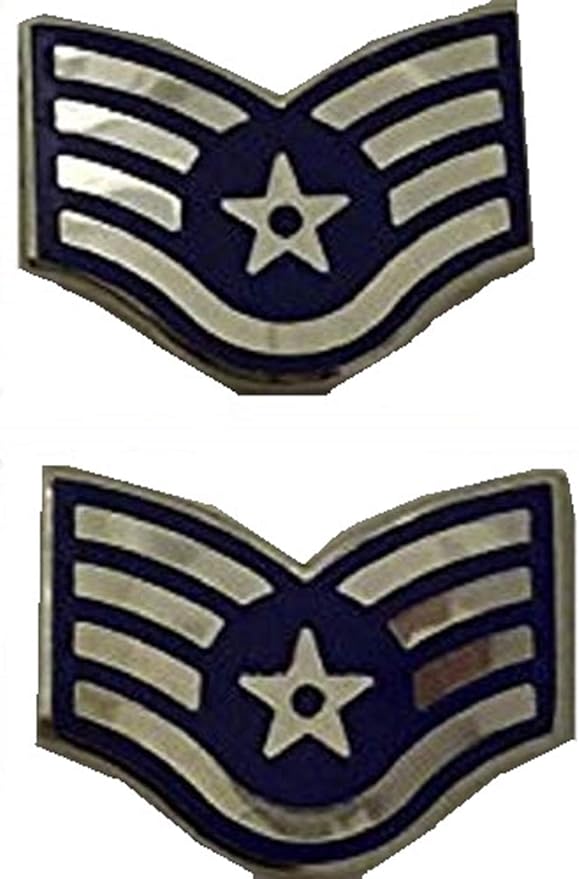 Amazon.com: Lot of 2 Air Force Staff Sergeant E-5 SSGT Lapel/Hat Pins ...