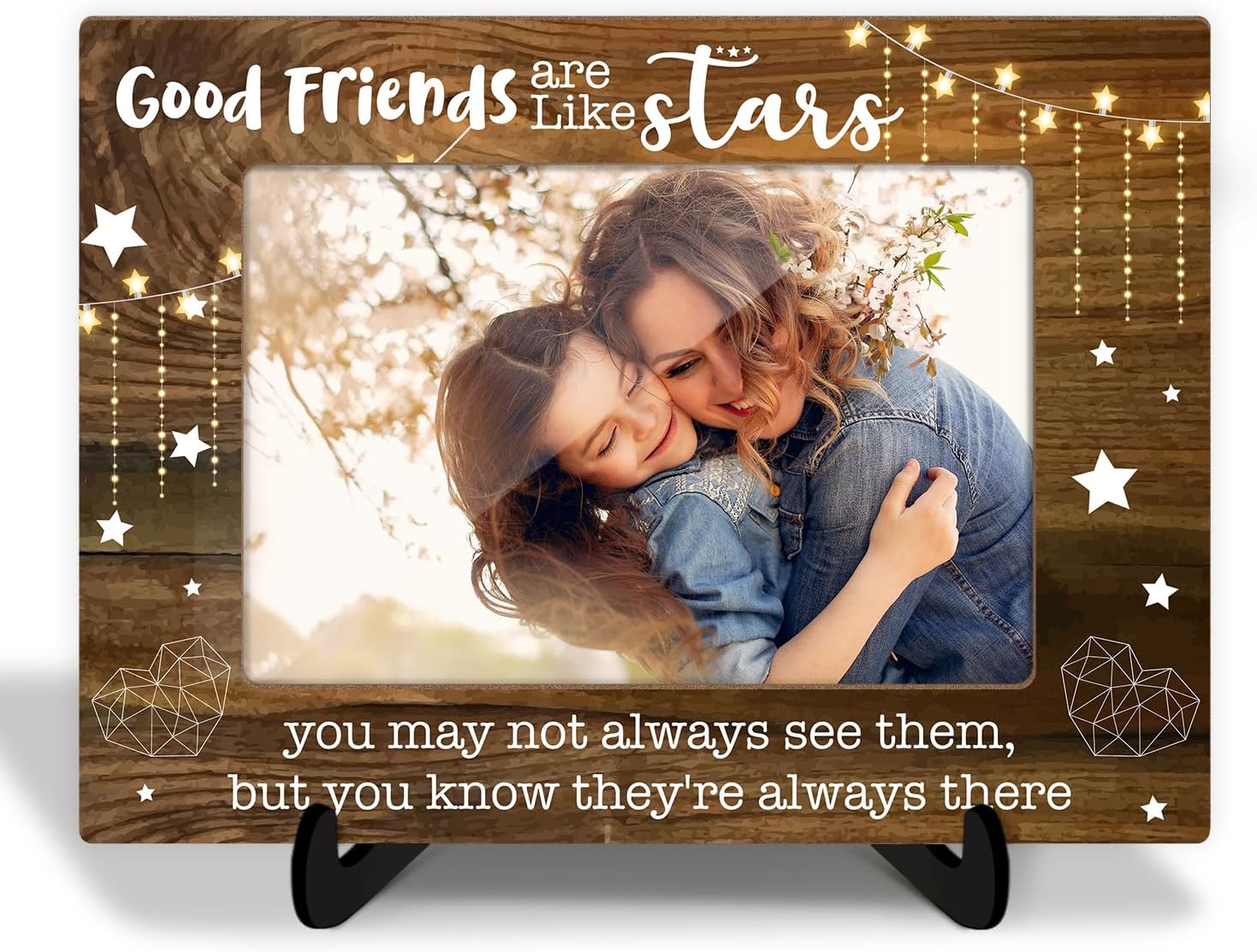 Amazon.com - Friends Wood Photo Frame Friendship Gift for BFF Besties ...