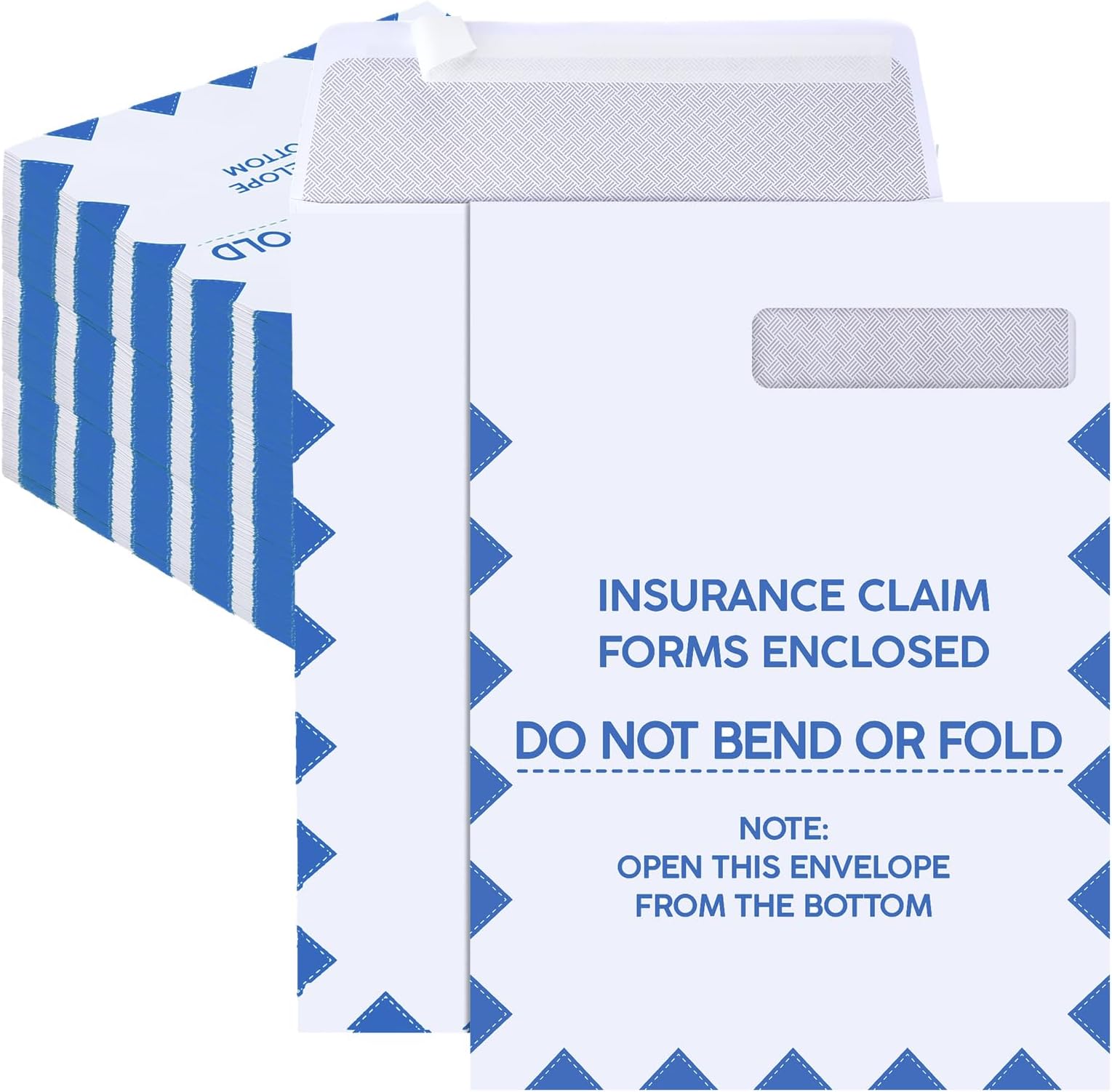 Amazon.com : StockChecks CMS 1500 Claim Form Large Envelopes | 9" x 12 ...
