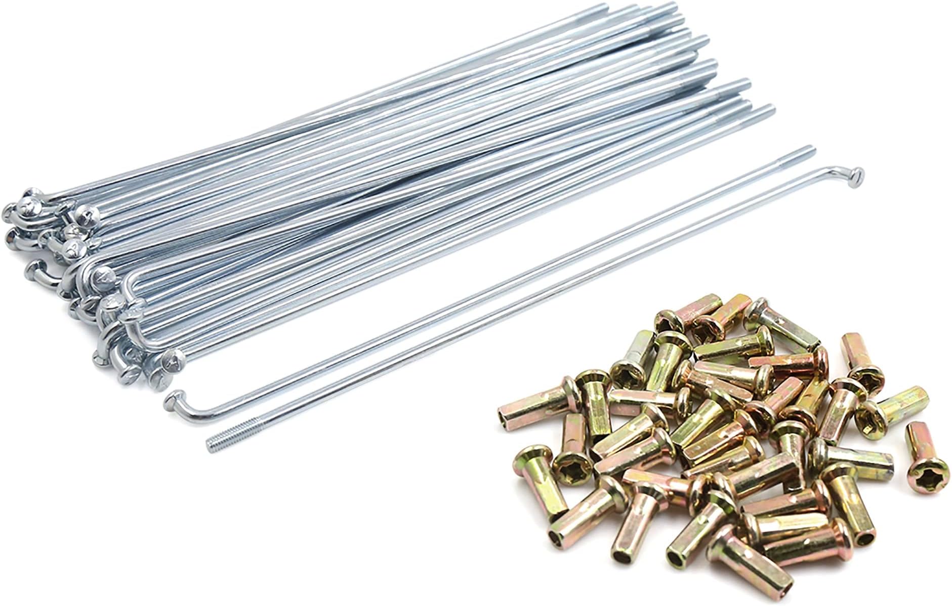 Amazon.com: Motoforti 36pcs Silver Tone 3mm Thread Dia 160mm 6.3 ...