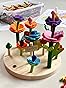 Amazon.com: Wooden Flower Garden Building Toys for Kids, STEM ...