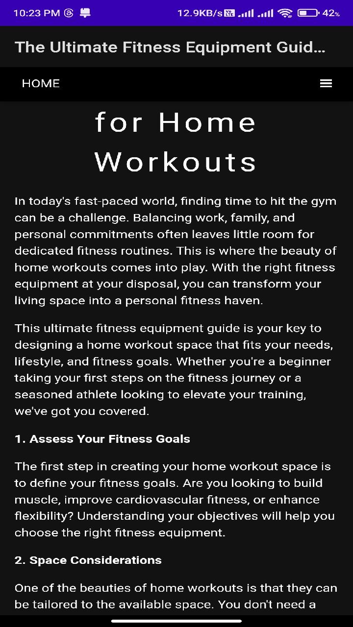 The Ultimate Fitness Equipment Guide for Home Workouts - App on Amazon ...