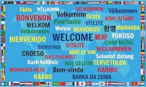 Amazon.com: 37 Languages International Flags Banner World Backdrop ...