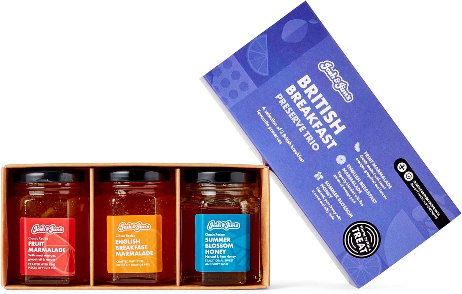Josh & Jim's - Gourmet Breakfast Preserve Set, Trio Marmalade & Honey ...