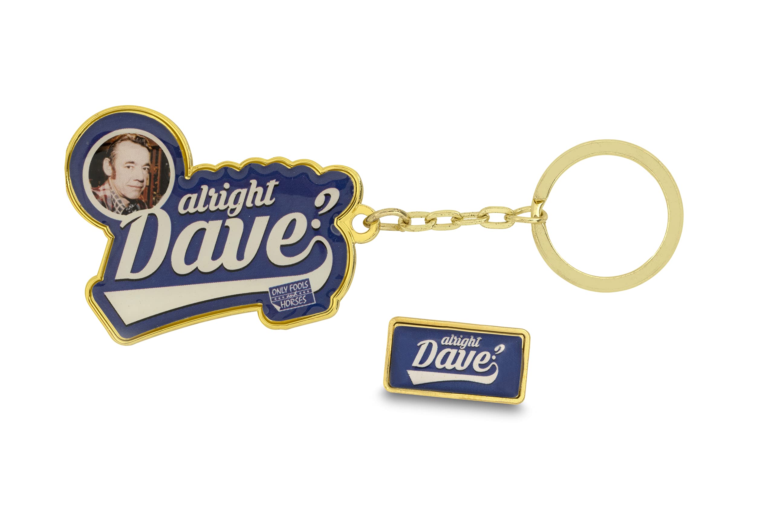 Only Fools and Horses Alright Dave Official Keyring Enamel Badge Set ...