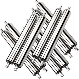 10-Piece Heavy-Duty Stainless Steel Conveyor Roller Set - Durable ...