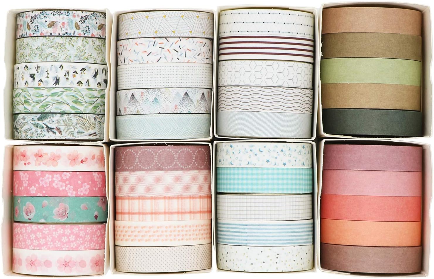 Amazon.com: Vintage Washi Sticker Set Floral Retro Notes Letter Card ...