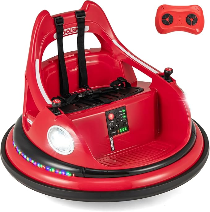 Amazon.com: HONEY JOY Bumper Car, 12V Electric Baby Bumping Car for ...