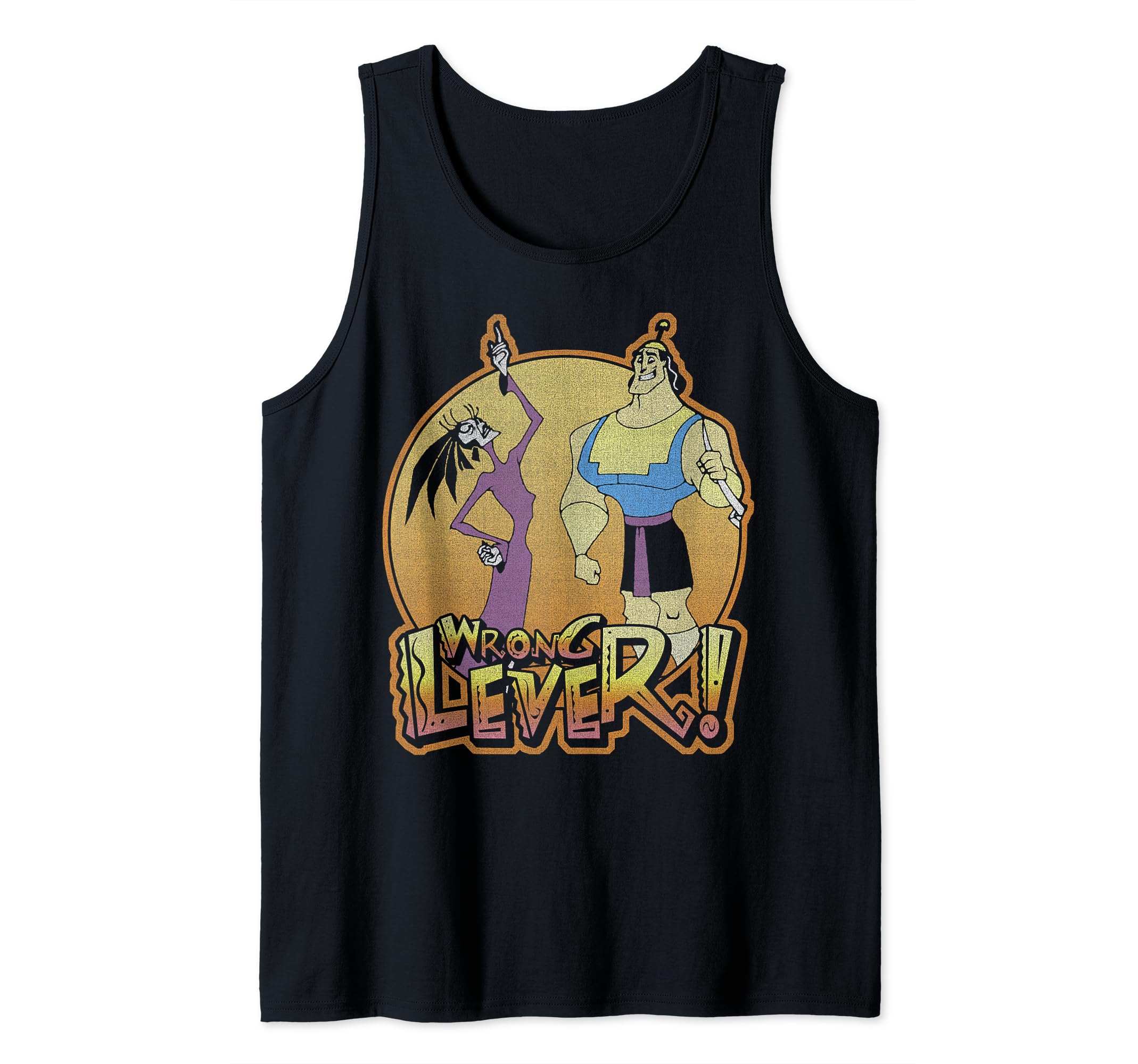 Amazon.com: Disney Emperors New Groove Kronk And Esma Wrong Lever Tank ...