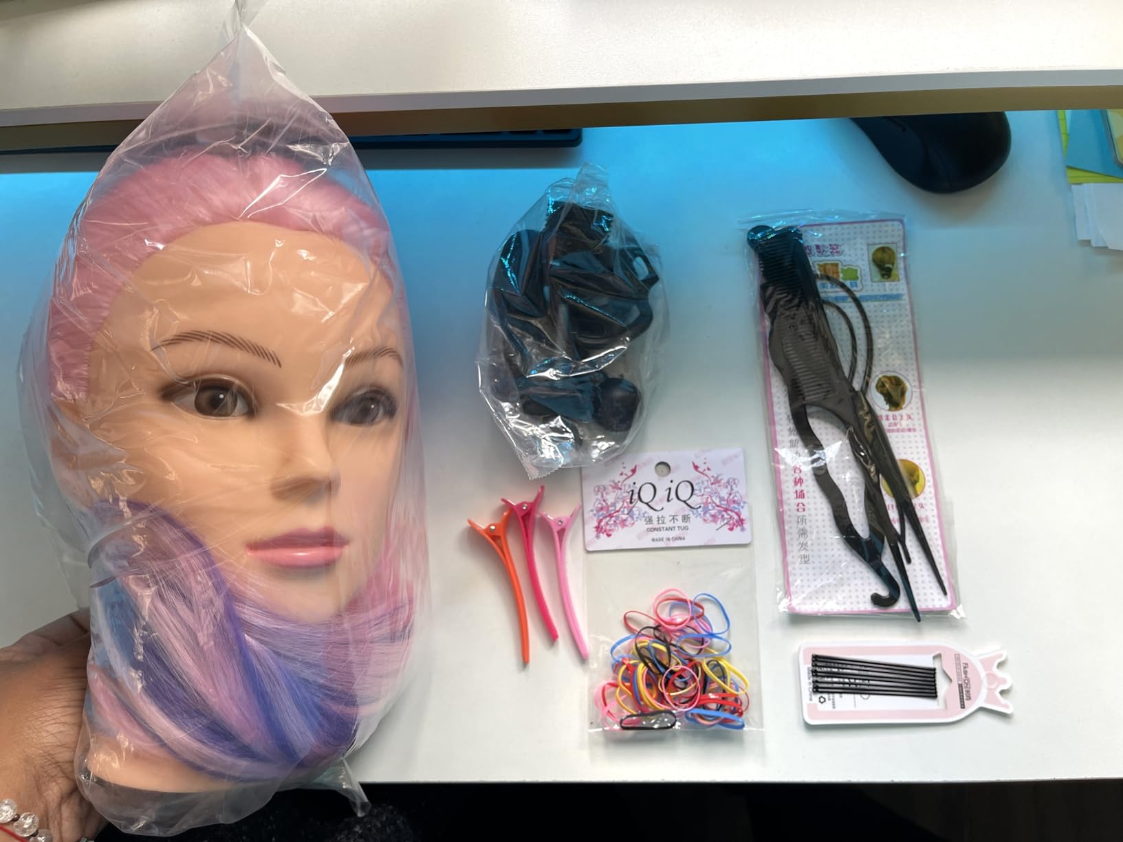 Amazon.com: Mannequin Head with Hair, 29'' Training Head Braiding Doll ...