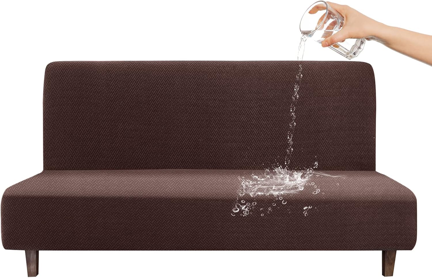 Amazon.com: CZL 100% Waterproof Futon Covers, Leakproof Armless Sofa ...