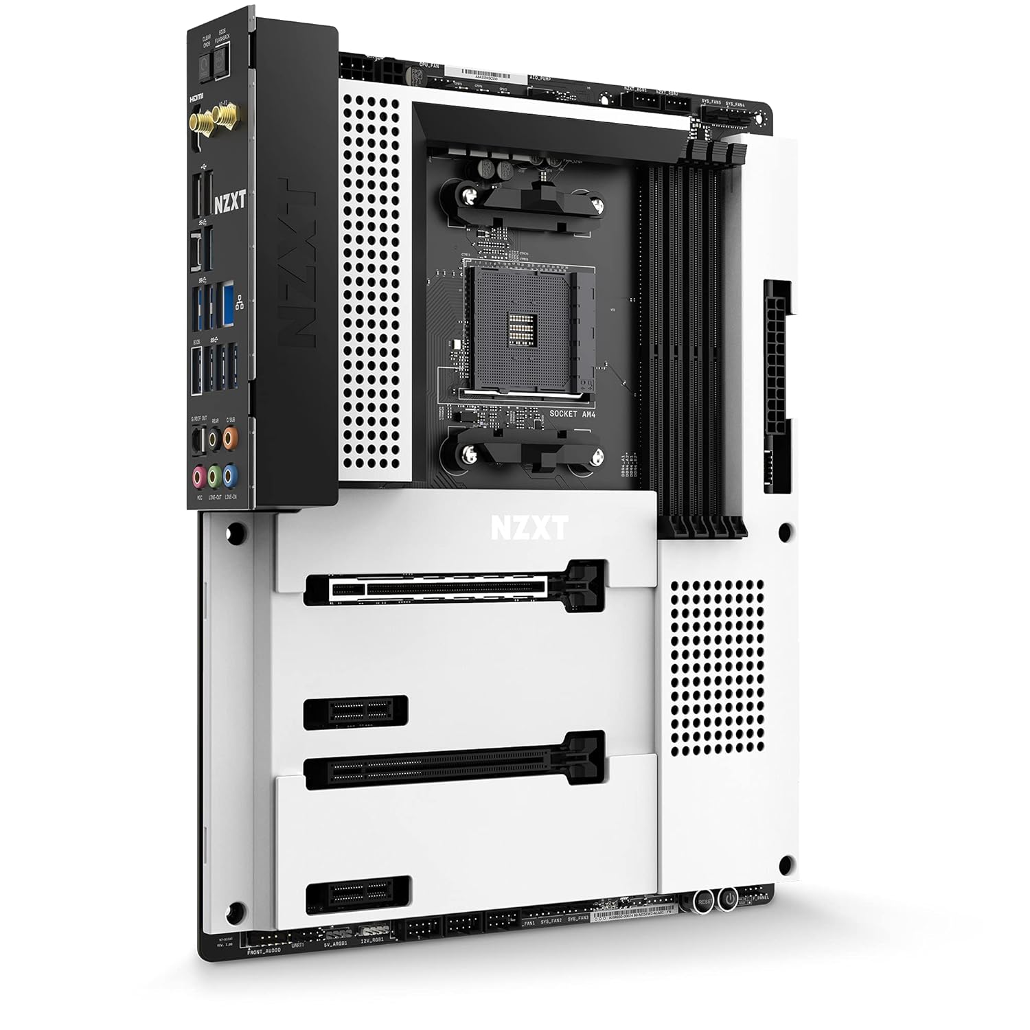 Amazon.in: Buy NZXT N7 B550 - N7-B55XT-W1 - AMD B550 chipset (Supports ...