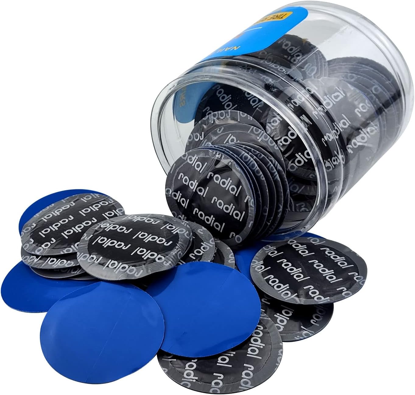 Amazon.com: Flylin Tire Repair Patch, 80 Pcs 58mm Round Universal Tire ...