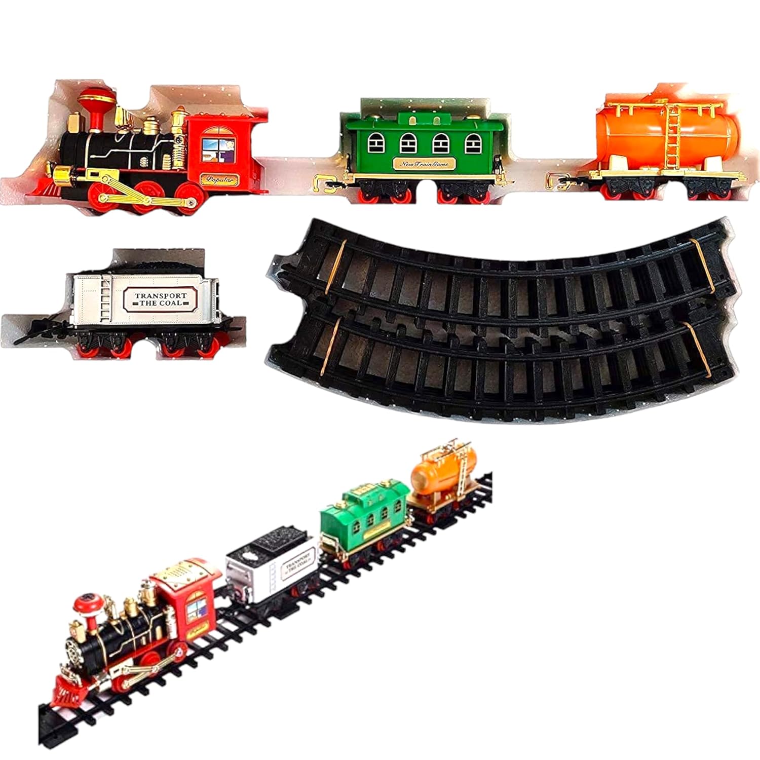 Buy The Multicolor Choo Choo Train Operated Super Toy with Track Set ...