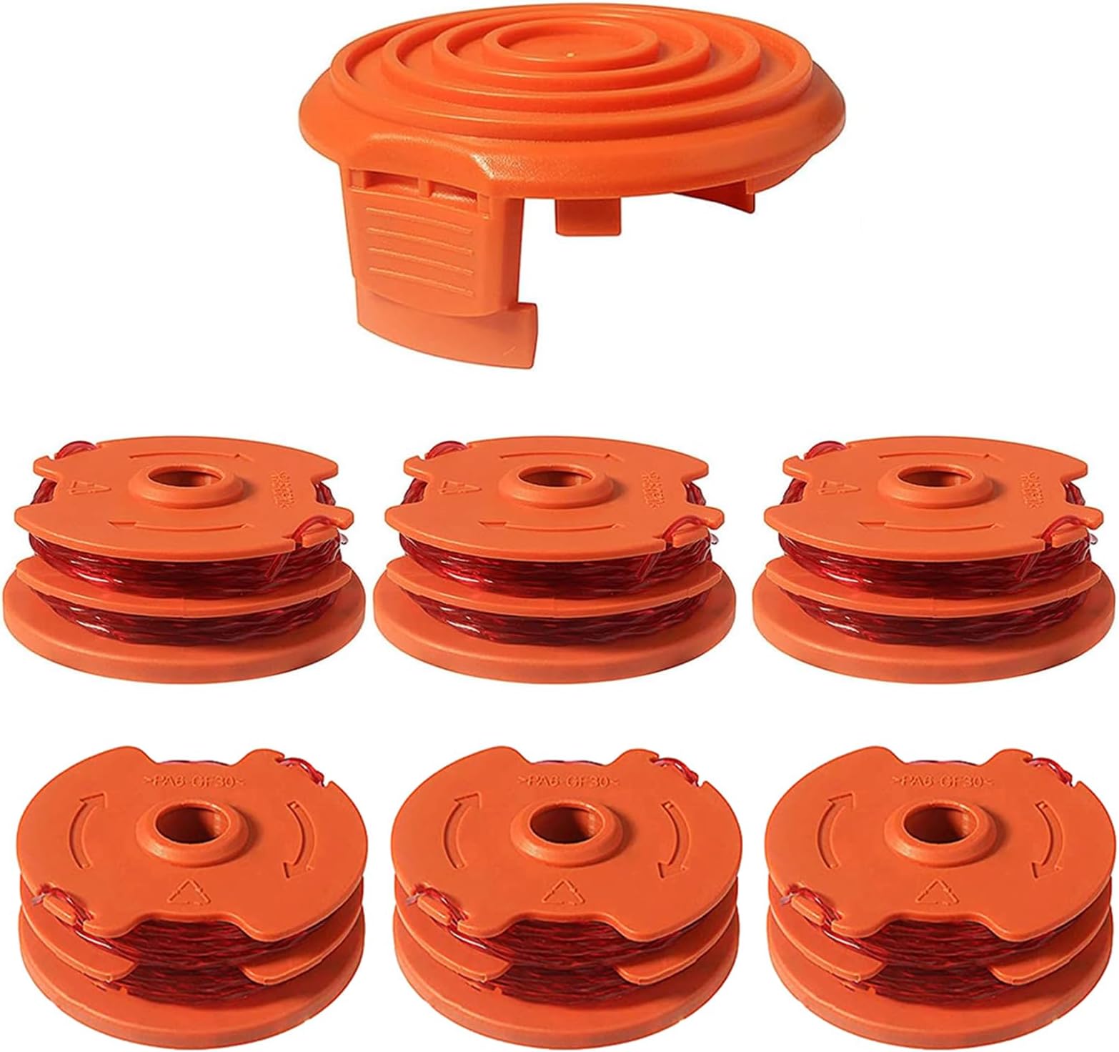 Amazon.com : Worx WA0010 (6) Replacement Trimmer Line for Select ...