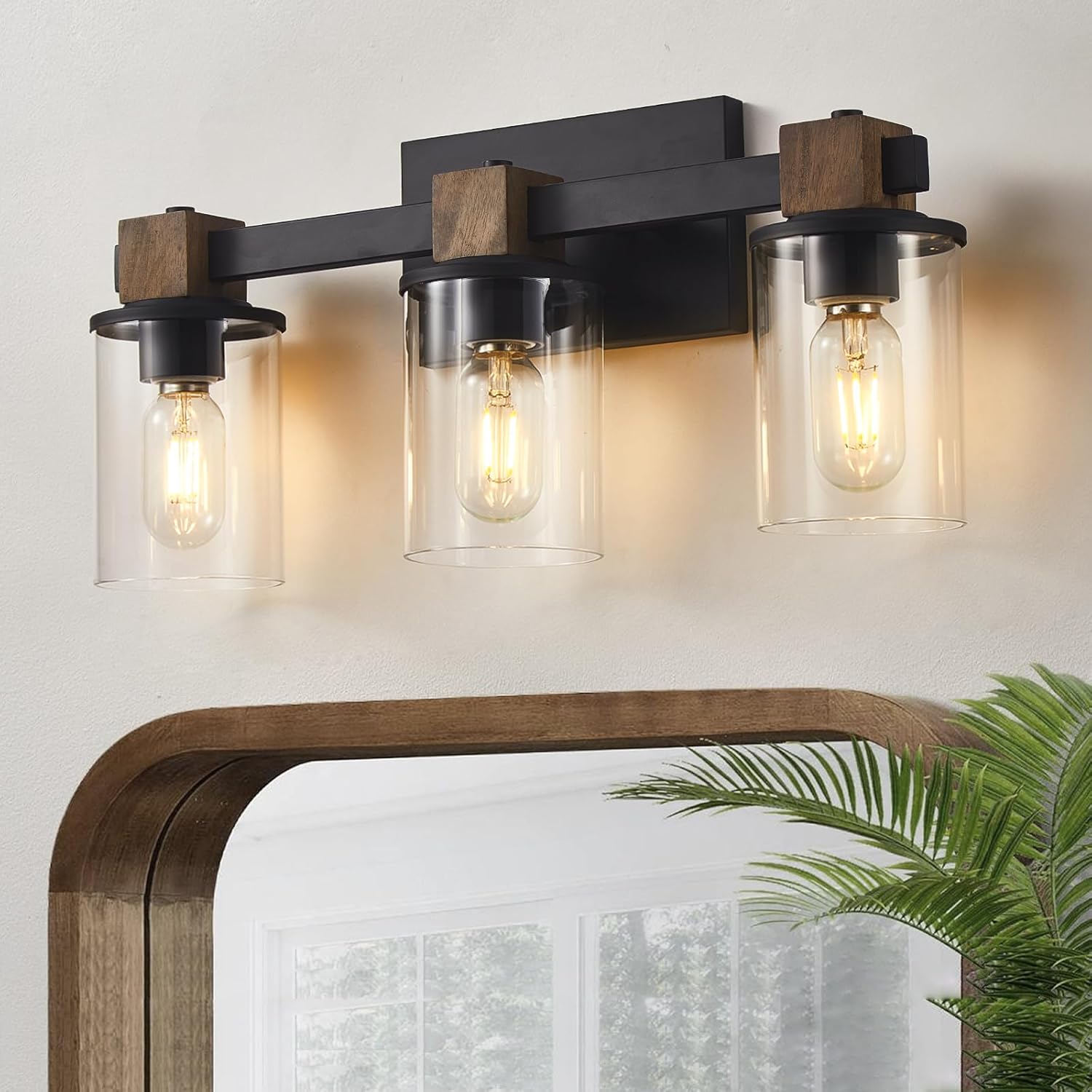 Farmhouse Bathroom Vanity Lights, Rustic Bathroom Lighting Fixtures ...