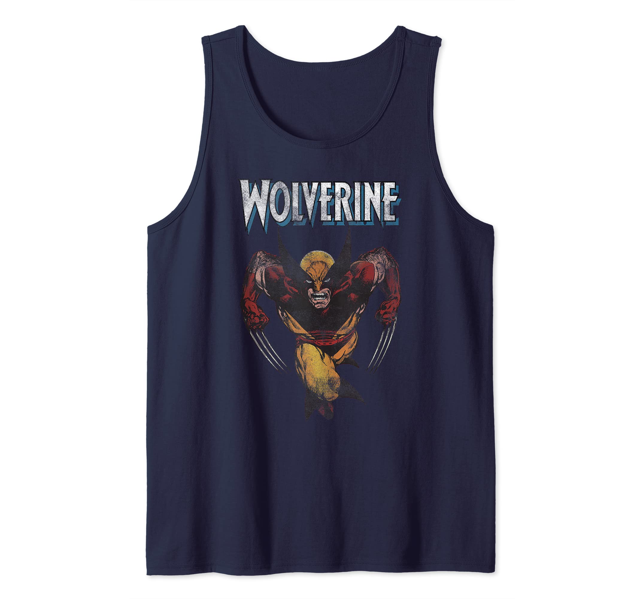 Amazon.com: Marvel Wolverine Classic John Byrne Logan Comic Icon Tank ...
