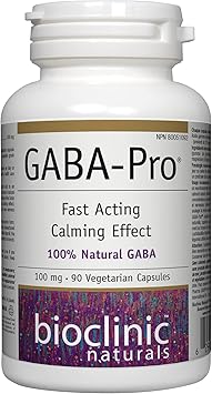 Bioclinic Naturals - GABA-Pro 100 mg. - 90 Vegetarian Capsules : Amazon ...