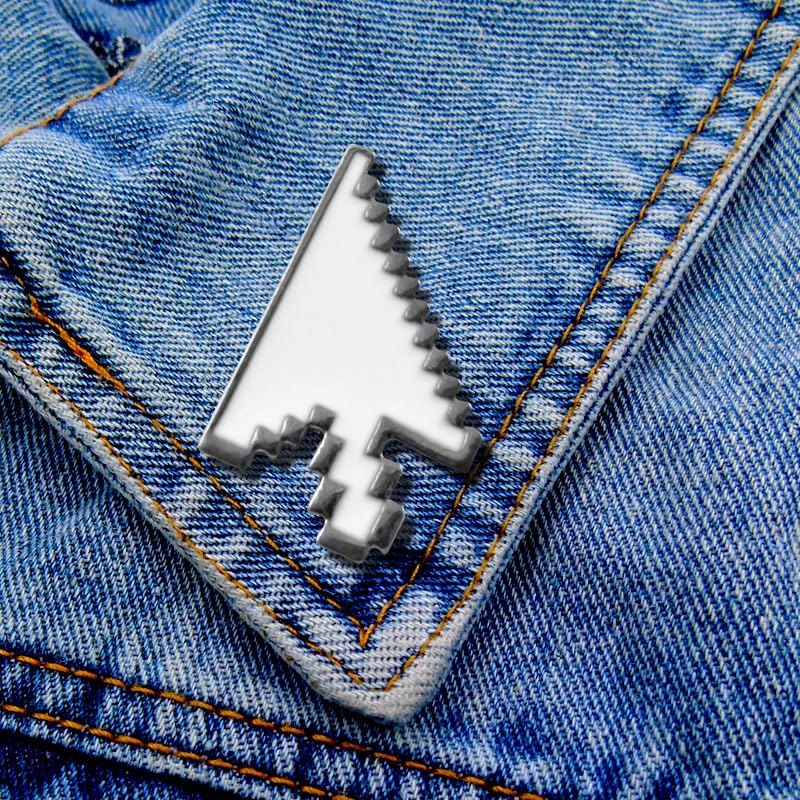 Snapklik.com : 5Pcs Cursors Enamel Pin Mouse Finger Badge Lapel Denim ...
