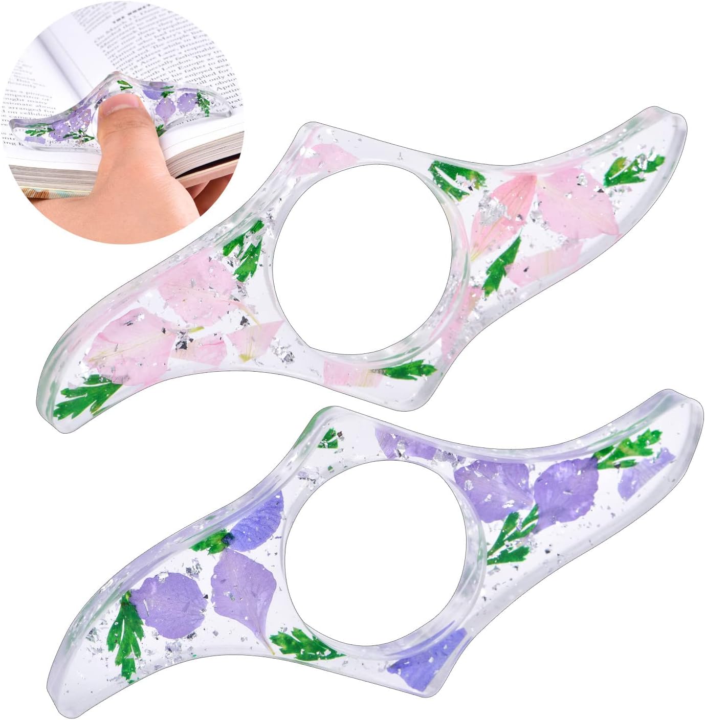 Amazon.com : SCDZKJGS 2pcs Book Page Holder ，Thumb Book Page Holder ...