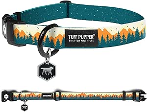 Amazon.com : Tuff Pupper Premium Adjustable Dog Collar for Medium Dogs, Stylish Pattern Collars ...