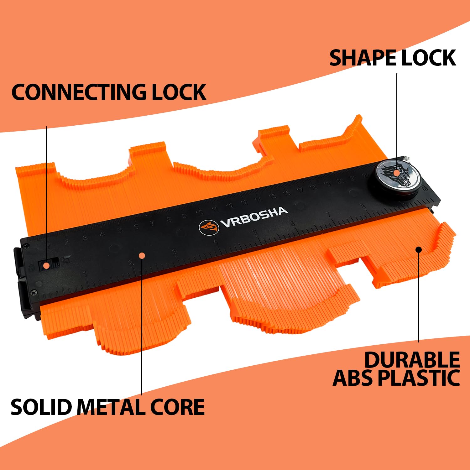 DIY Measuring Tool With Metal Lock Super Gauge Contour Tool - 10 Inch ...