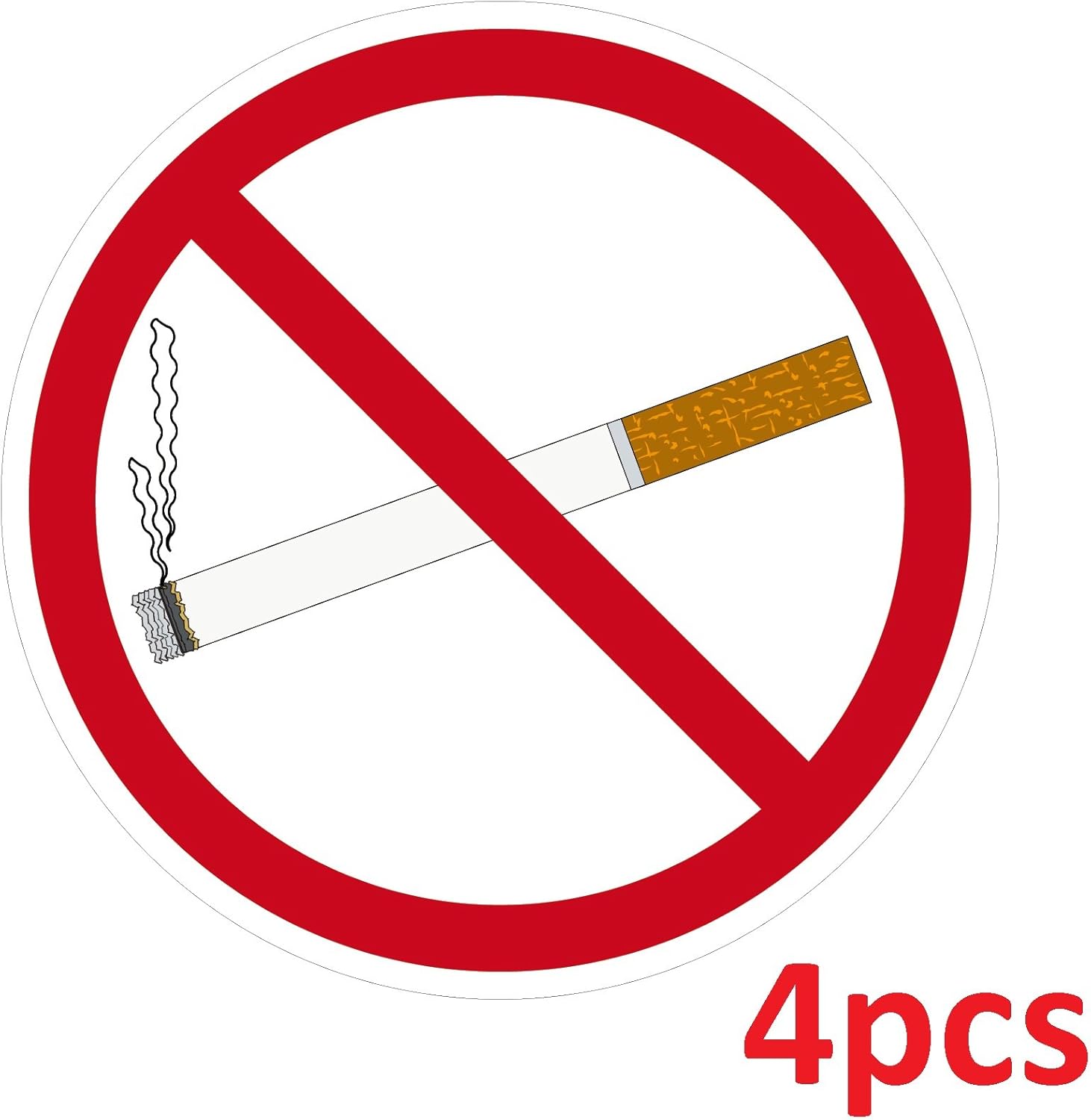 GreenIT Aufkleber Sticker 5cm ORAFOL ORAJET Rauchverbot Rauchen ...