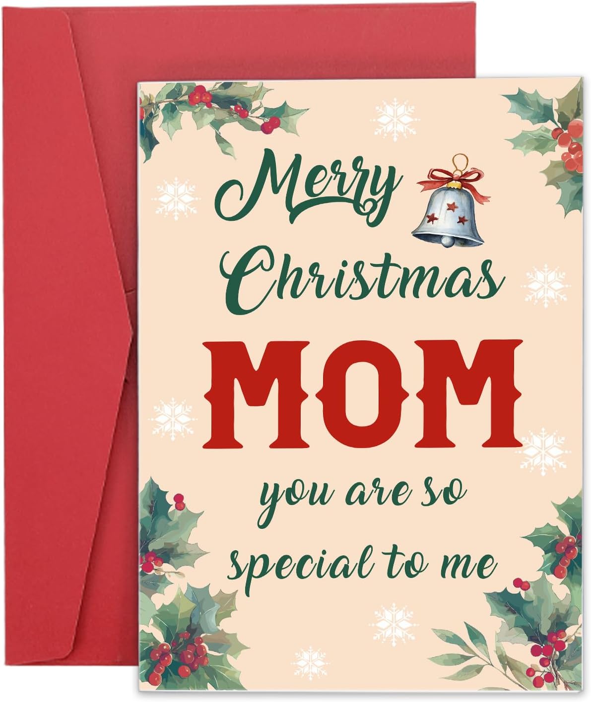Amazon.com : Christmas Card for Mom, Christmas Card With Envelope for ...