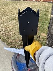 Amazon.com : Insaga Decorative 4x4 Post Base Spike, Heavy Duty Fence ...