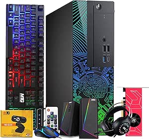 Amazon.com: Lumos 8 PC de escritorio para juegos, Intel Core i5 8ª generación, AMD RX 6400 4GB ...