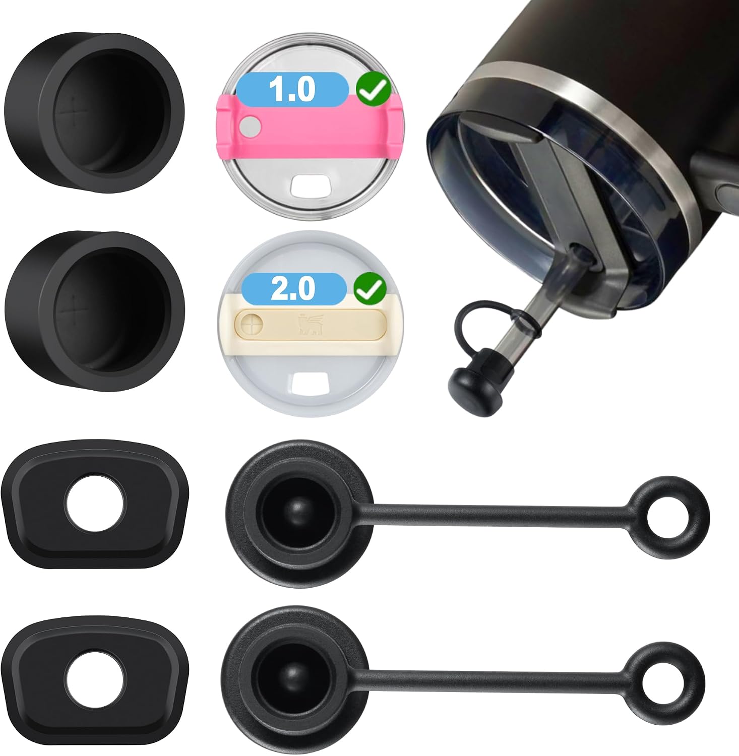 Amazon.com : Spill Stopper for Stanley Cup, Anti Leak Stoppers for ...