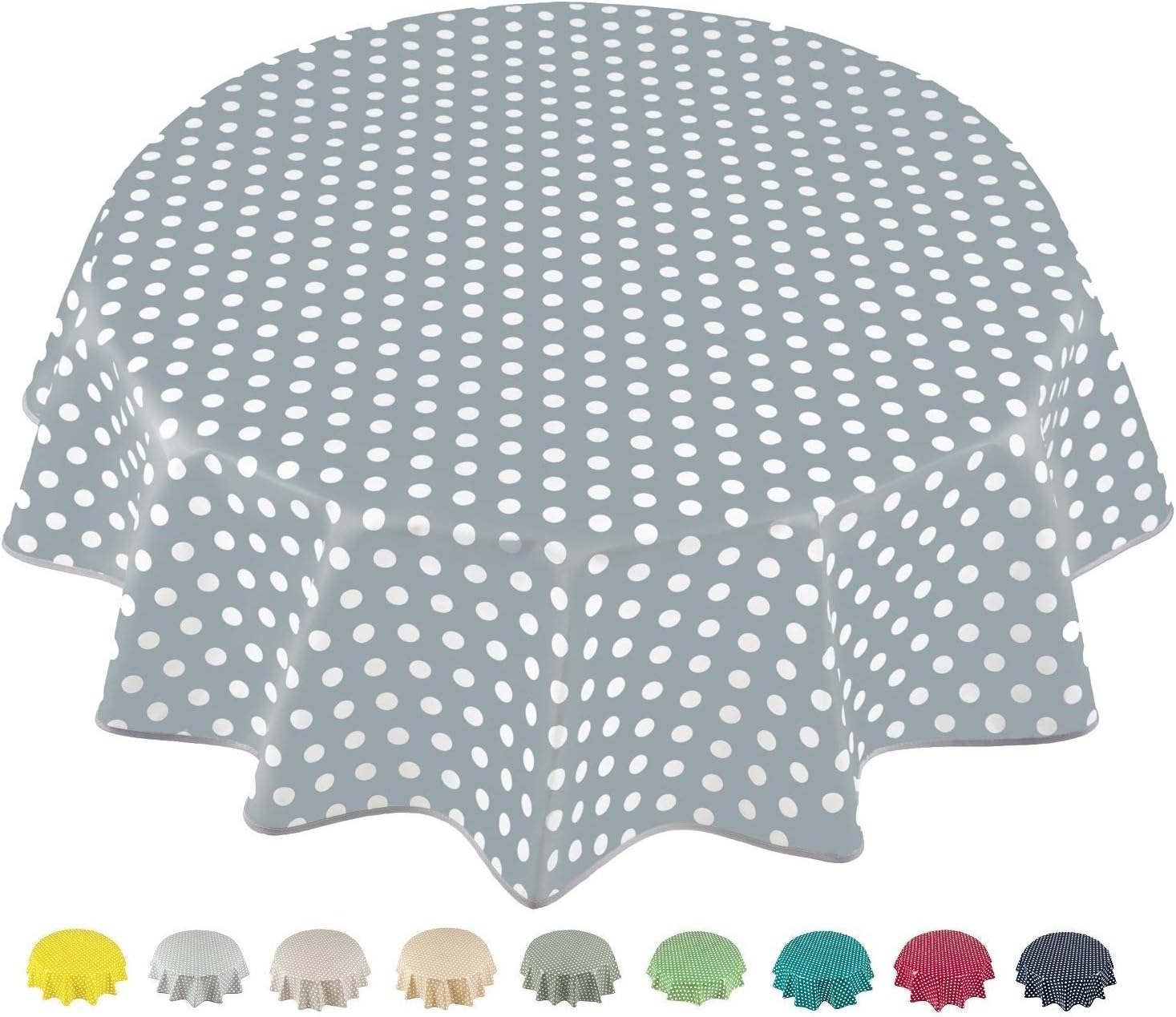 Home Direct Round Oilcloth PVC Wipe Clean Tablecloth Table Cover 140cm ...