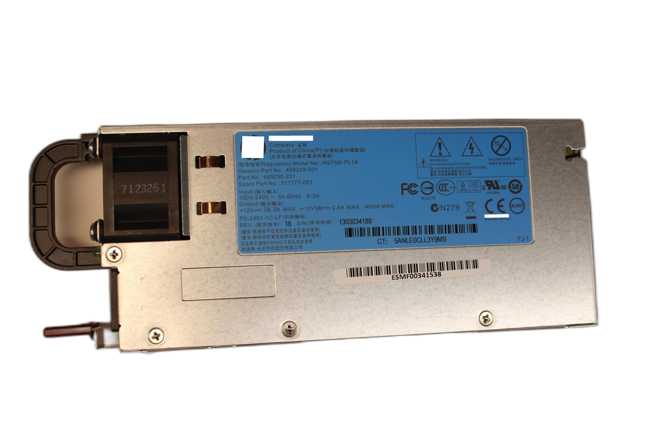 Hp Dl380p G8 460w Hot Plug Power Supply 511777 001 | Desertcart INDIA
