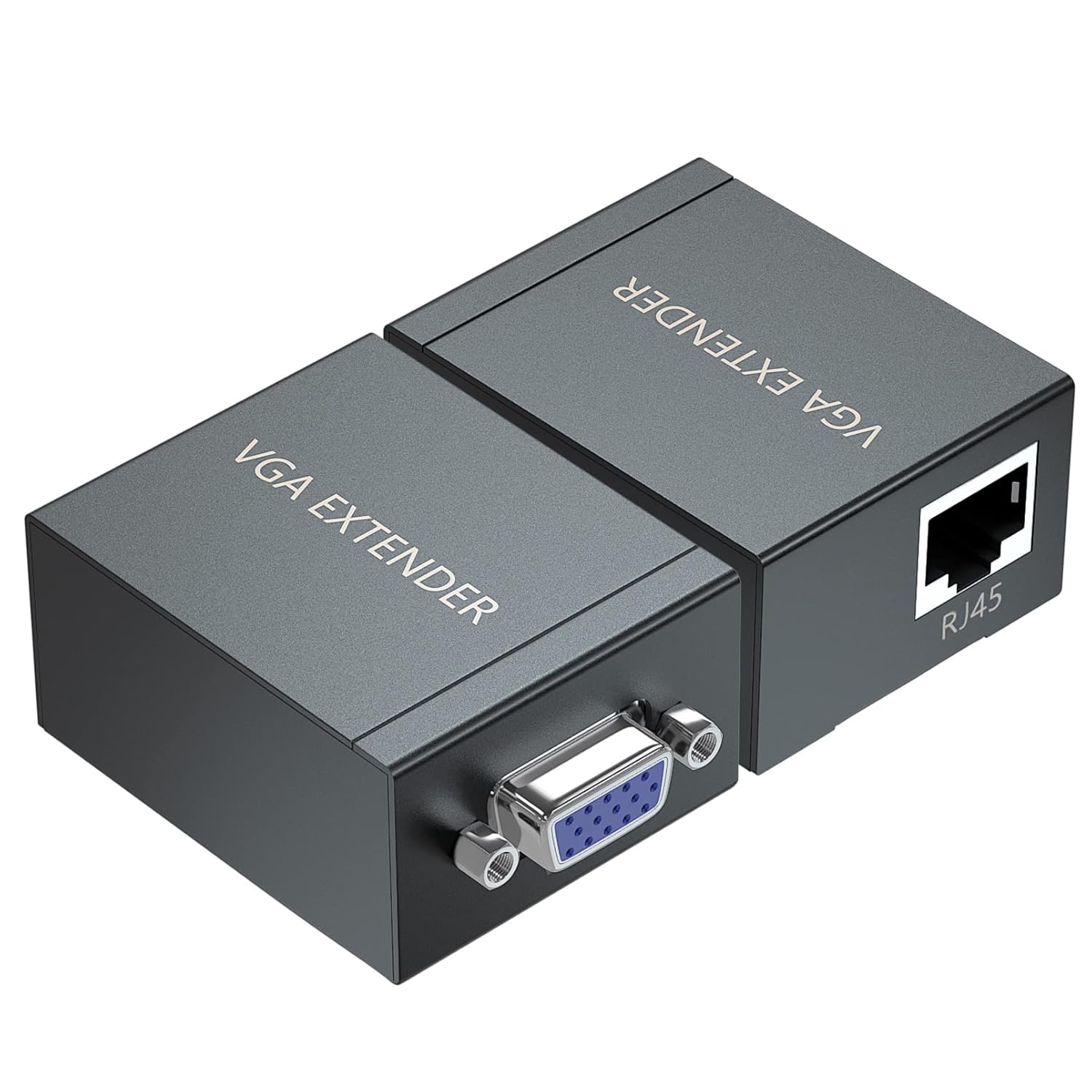 VGA Extender, 60M VGA Transmitter and Receiver Over Single Ethernet ...